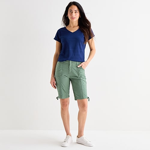 Click here for St. Johns Bay Womens 11 Mid Rise Bermuda Short  8... prices