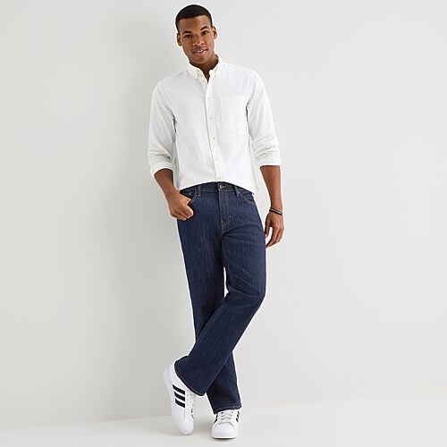 Click here for mutual weave Mens Bootcut Jean  38 32  Blue prices