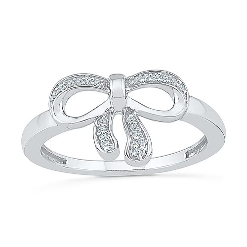 Click here for Womens 1/10 CT. T.W. Natural White Diamond 10K Gol... prices