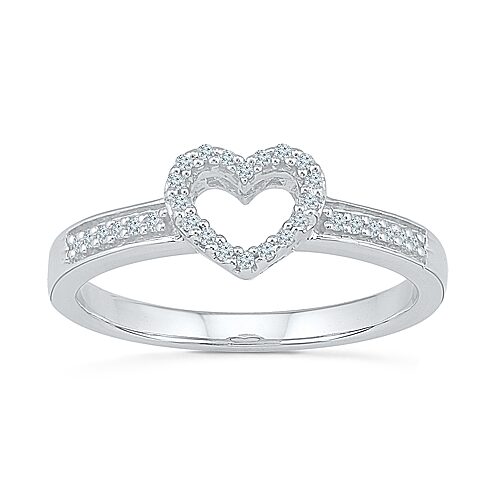 Click here for Womens 1/10 CT. T.W. Natural White Diamond 10K Gol... prices