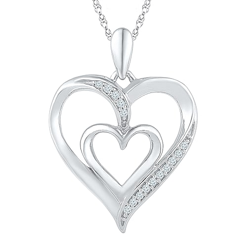Click here for Womens Diamond Accent Natural White Diamond Sterli... prices