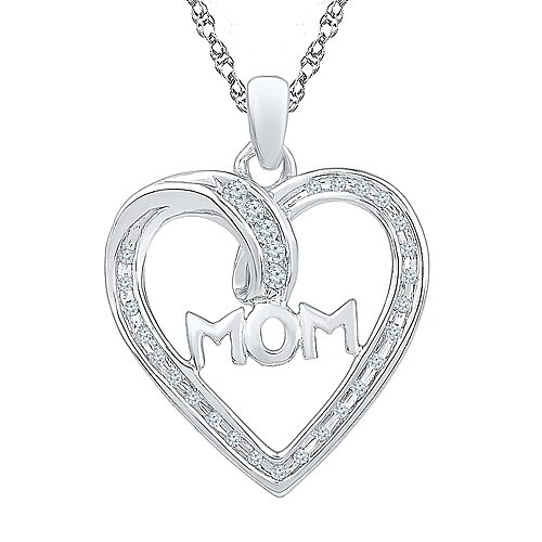 Click here for Womens 1/10 CT. T.W. Natural White Diamond Sterlin... prices