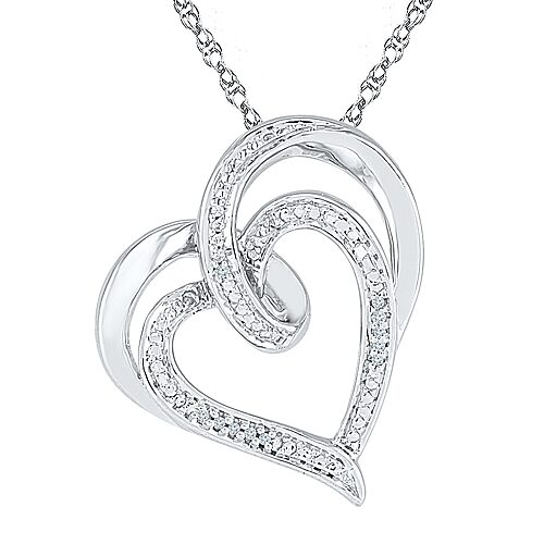 Click here for Womens Diamond Accent Natural White Diamond Sterli... prices