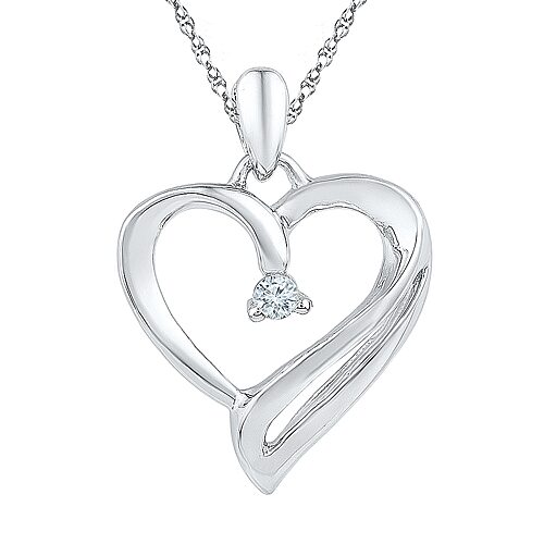 Click here for Womens Diamond Accent Natural White Diamond Sterli... prices