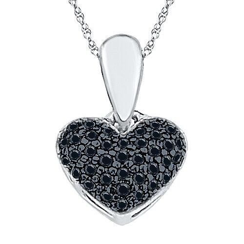 Click here for Womens 1/2 CT. T.W. Natural Black Diamond Sterling... prices