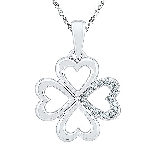 Click here for Womens Diamond Accent Natural White Diamond Sterli... prices
