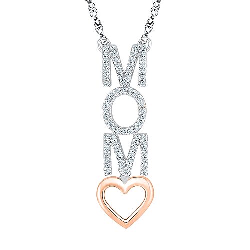 Click here for Mom Womens 1/10 CT. T.W. Natural White Diamond 10K... prices