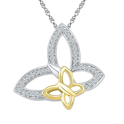 Click here for Mother And Daughter Womens 1/10 CT. T.W. Natural W... prices