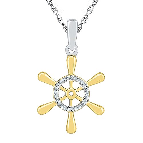 Click here for Wheel Womens Diamond Accent Natural White Diamond... prices