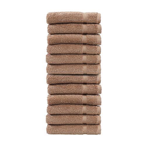 Click here for Linum Home Denzi 12-Pc. Washcloth Set - Light Brow... prices