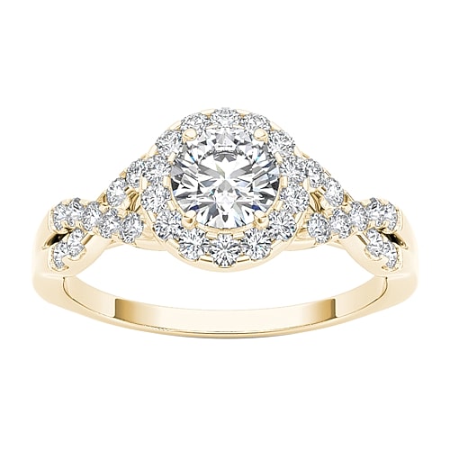 Click here for 14K Yellow Gold 1 CT Round Natural Diamond Ring  6... prices