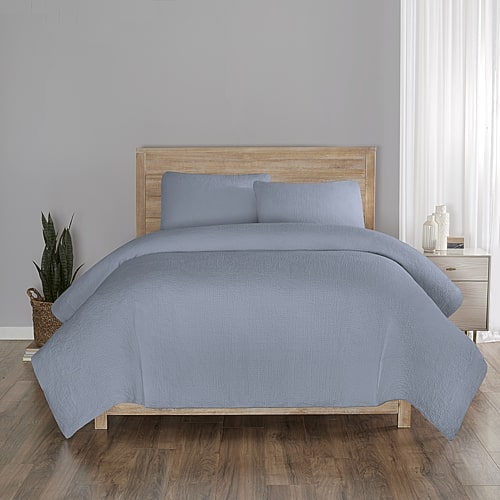 Click here for Vue Larking 3pc Duvet Set  One Size  Blue prices