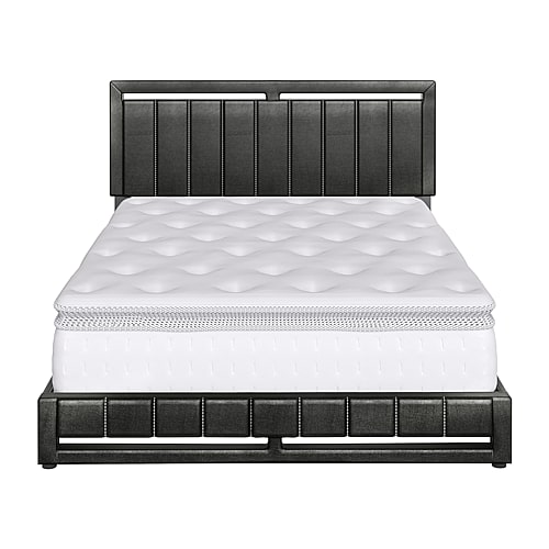Click here for Bethany Upholstered Platform Bed  One Size  Black prices