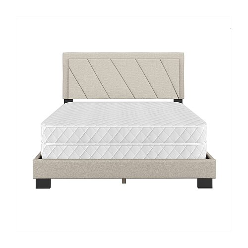 Click here for Delainey Upholstered Platform Bed  One Size  Beige prices