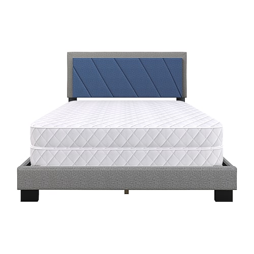 Click here for Delainey Upholstered Platform Bed  One Size  Blue prices