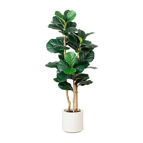 Click here for Nearly Natural 4ft. Green Fiddle Leaf Indoor Artif... prices