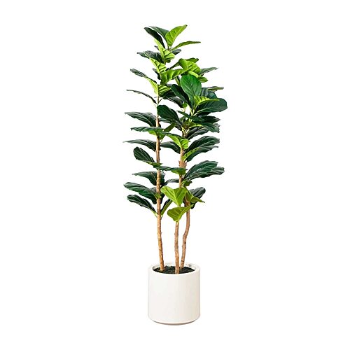 Click here for Nearly Natural 5ft. Green Fiddle Leaf Indoor Artif... prices