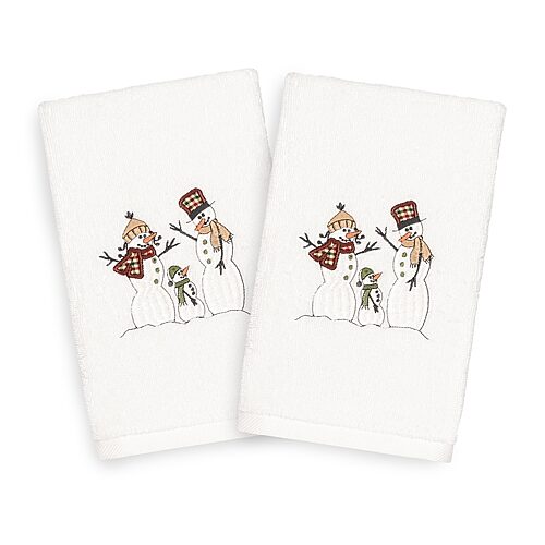 Click here for Linum Home Textiles Christmas Snow Family Hand Tow... prices