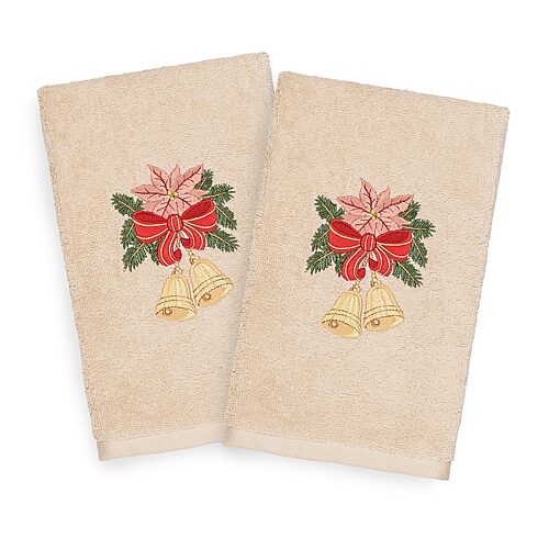 Click here for Linum Home Textiles Christmas Bells Embroidered 2-... prices