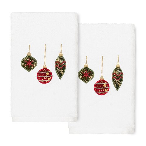 Click here for Linum Home Christmas Ornaments Embroidered 100 Tur... prices