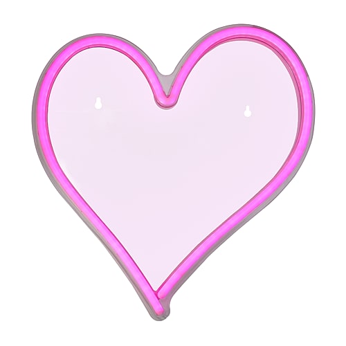 Click here for Northlight 13.5in Pink Heart Led Neon Style Valent... prices