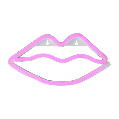 Click here for Northlight 10.5in Pink Lips Led Neon Style Valenti... prices