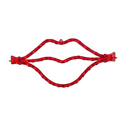 Click here for Northlight 17.5in Lighted Red Lips Window Silhouet... prices