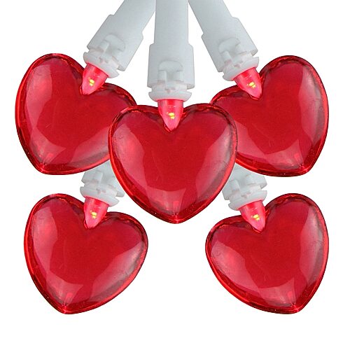 Click here for Northlight 20-Count 4.75ft Red Led Mini Hearts Val... prices