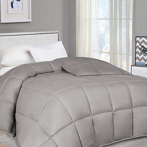 Superior Breathable All Season Down Alternative Comforter  King - Silver Tone