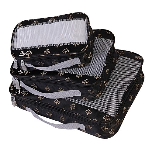 American Flyer Fleur De Lis 3pc. Packing Set-Black
