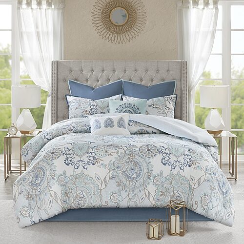 Click here for Madison Park Loleta 8-pc. Midweight Reversible Com... prices