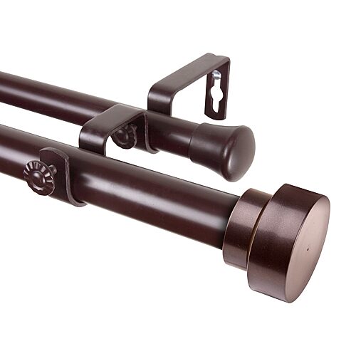 Click here for Rod Desyne Bonnet Double Curtain Rod  One Size  Br... prices