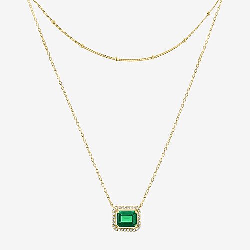Click here for Womens 2-pc. Gemstone 14K Gold Over Silver Necklac... prices