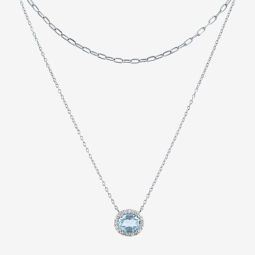 Click here for Womens 2-pc. Gemstone 14K Gold Over Silver Necklac... prices