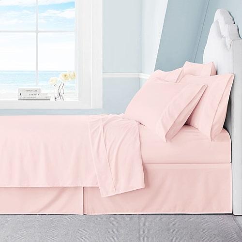 Click here for Cathay Home Easy Fit Modern Sheet Set With Bonus P... prices