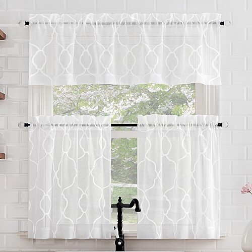 Click here for Allerton Embroidered Trellis Light Filtering Rod P... prices