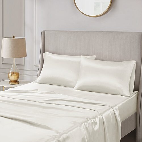 Click here for Madison Park Essentials Satin Pillowcase Pair  Sta... prices