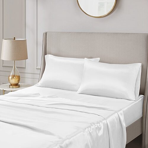 Click here for Madison Park Essentials Satin Pillowcase Pair  Sta... prices