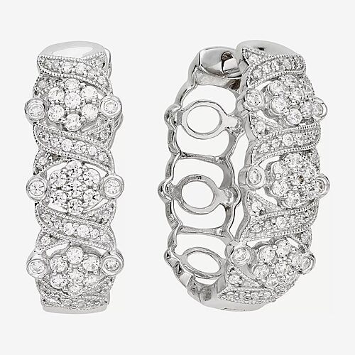 Click here for Diamond Blossom 1 CT.T.W. Natural Diamond Milgrain... prices