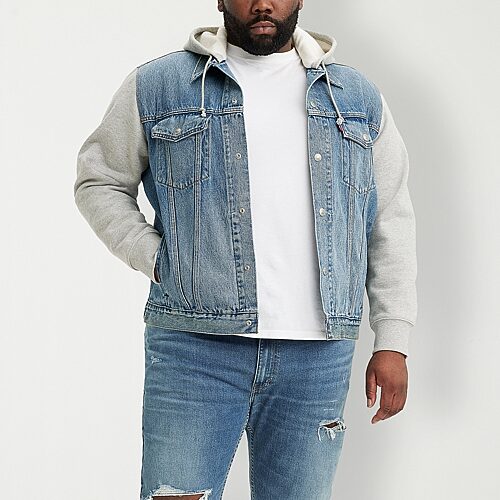 Click here for Levis Big and Tall Hybrid Hoody Trucker Mens Hoode... prices