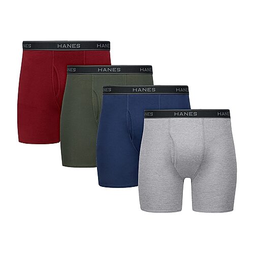 Click here for Hanes Cotton Mens 4 Pack Boxer Briefs J742a4  Medi... prices