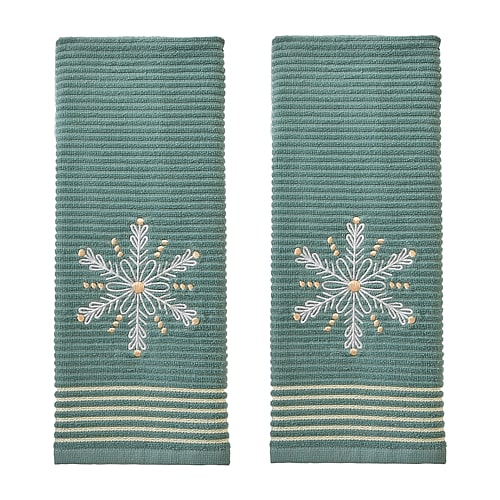 Click here for Saturday Knight Snowflake 2-pc. Hand Towel  One Si... prices