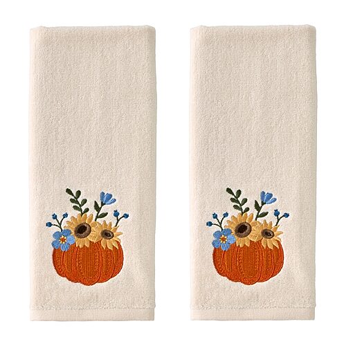 Click here for Saturday Knight Pumpkin Bouquet 2-pc. Hand Towel... prices
