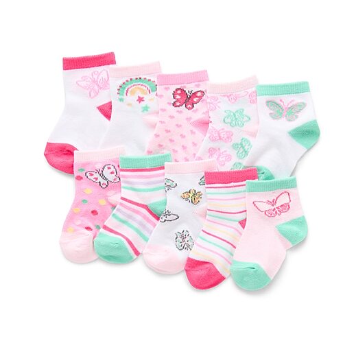 Click here for So Adorable Butterfly Baby Girls 10 Pair Low Cut S... prices