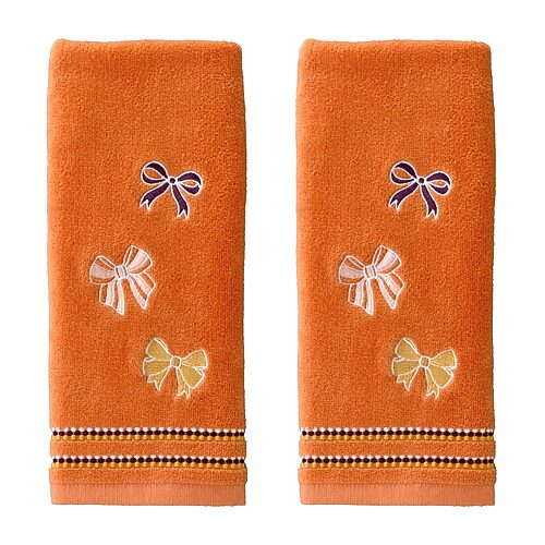 Click here for Saturday Knight Tossed Autumn Bows Embroidered 2-p... prices