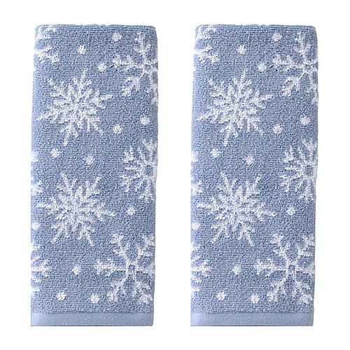 Click here for Saturday Knight Scattered Snowflakes 2-pc. Embelli... prices