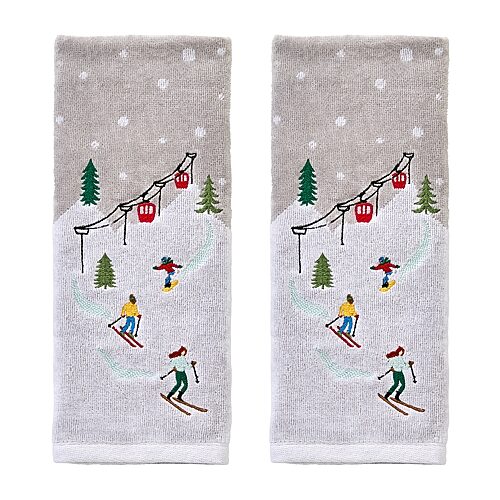 Click here for Saturday Knight Mini Skiing Hand Towel 2-pc. Hand... prices