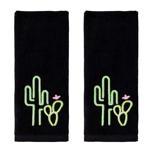 Click here for Saturday Knight Neon Cactus 2-pc. Hand Towel  One... prices