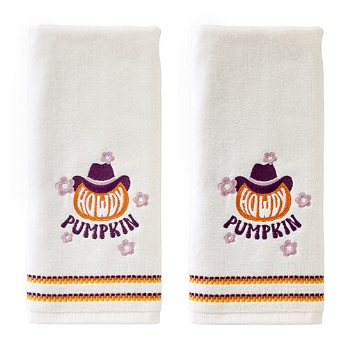 Click here for Saturday Knight Howdy Pumpkin 2-pc. Hand Towel  On... prices