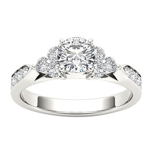 Click here for 1 CT.T.W. Natural Round Diamond 14K Gold Engagemen... prices
